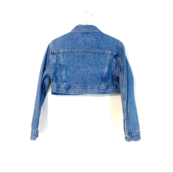 Levi's | Jackets & Coats | Levis Silver Tab Cropped Denim Jacket Small ...